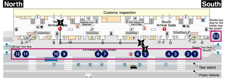 How to get to Osaka by bus from KIX Terminal1 | Scroll Map Japan