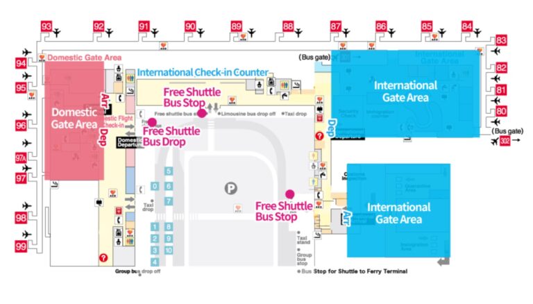 How to get to Terminal 2 of KIX Airport | Scroll Map Japan
